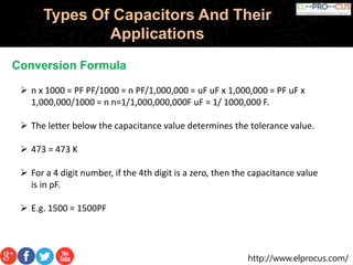 Types Of Capacitors And Their Applications | PPTX