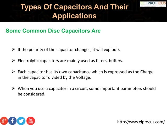 Types Of Capacitors And Their Applications | PPTX
