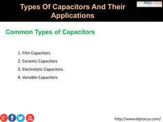 Types Of Capacitors And Their Applications | PPTX