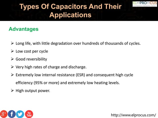 Types Of Capacitors And Their Applications | PPTX