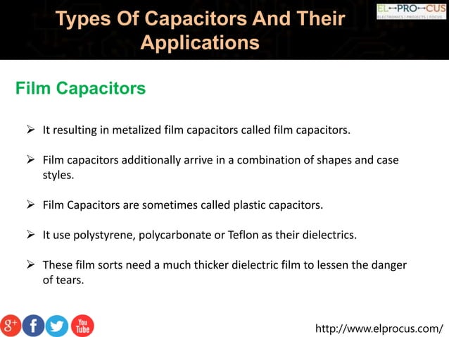 Types Of Capacitors And Their Applications | PPTX
