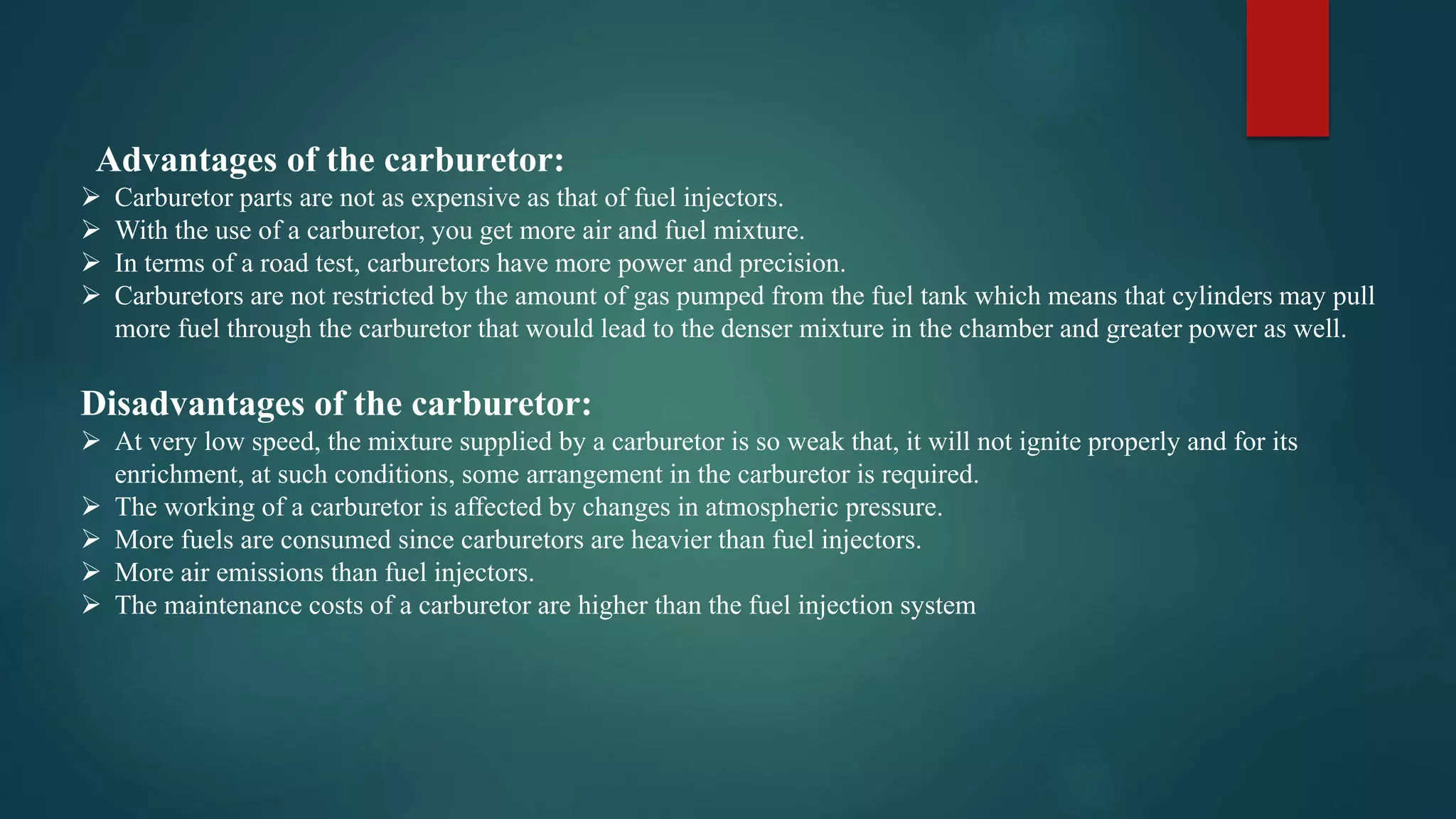 TYPES OF CARBURETORS | PPTX