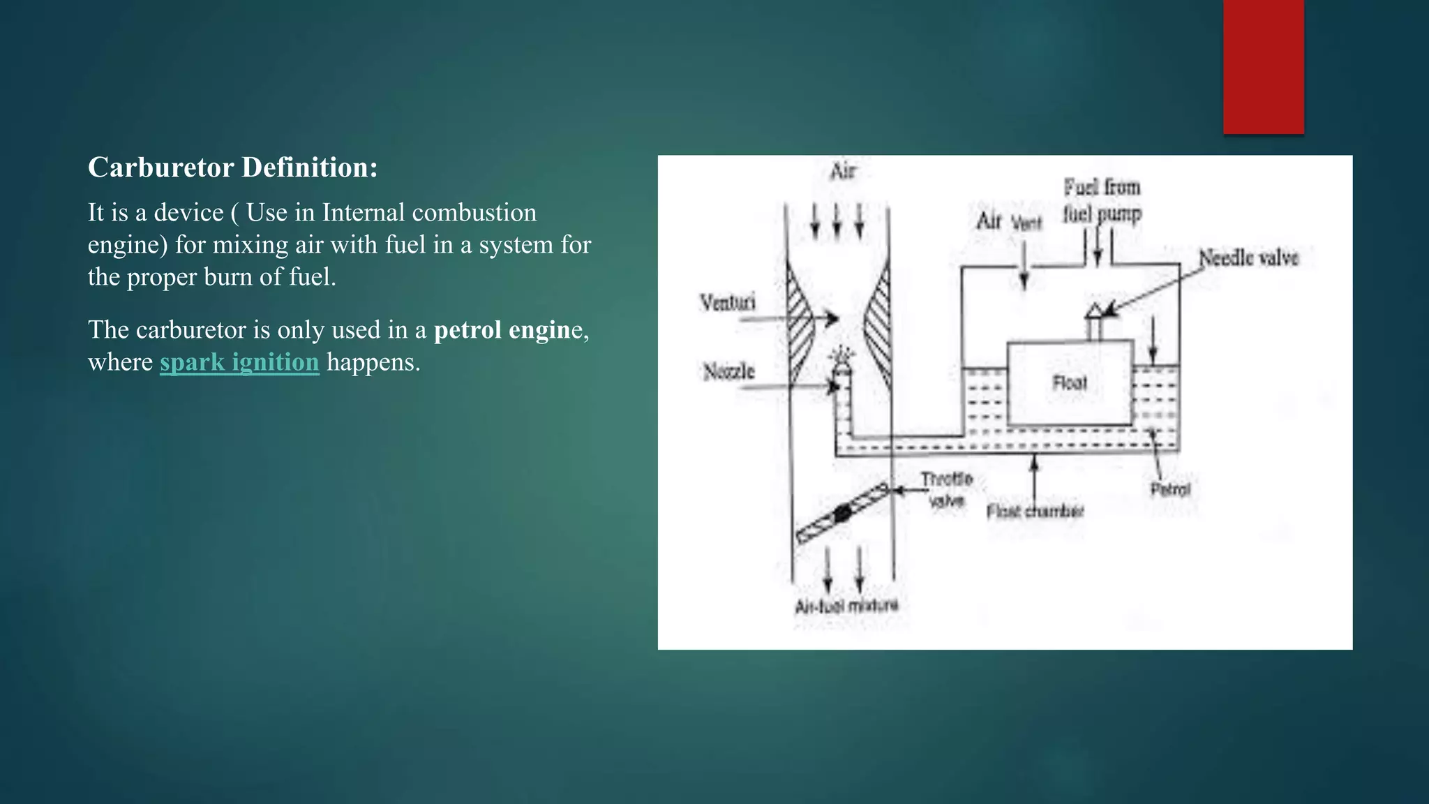 TYPES OF CARBURETORS | PPTX