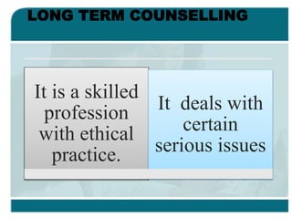 Types of career counselling | PPTX