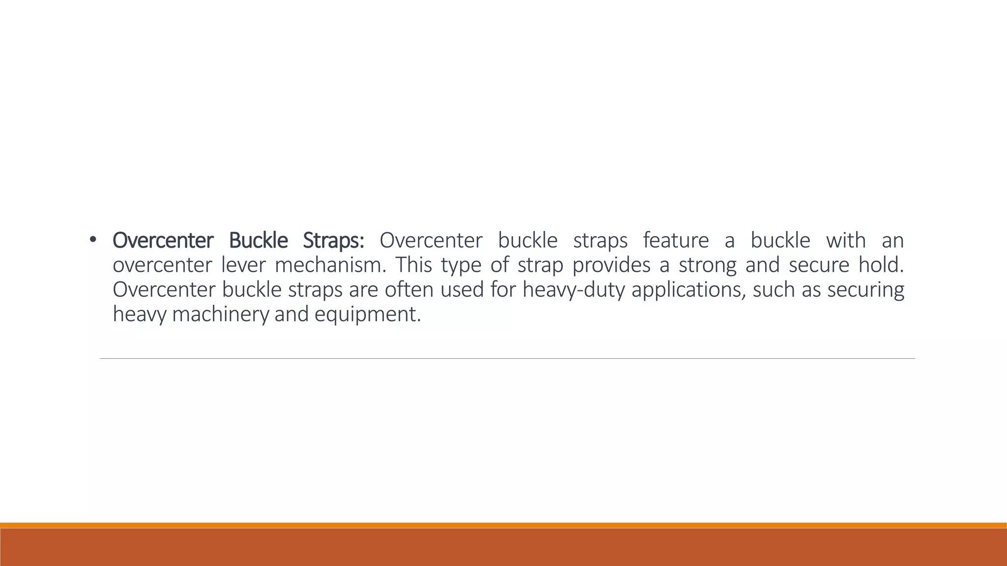 Types of Cargo Lashing Belts | PPTX