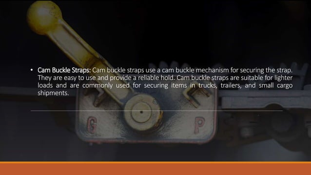 Types of Cargo Lashing Belts | PPTX