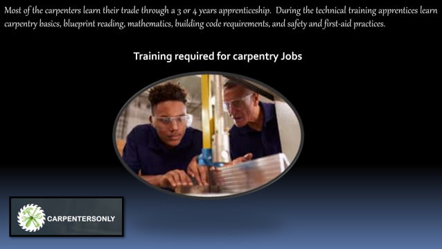Types of carpentry jobs to begin career | https://carpentersonly.com ...