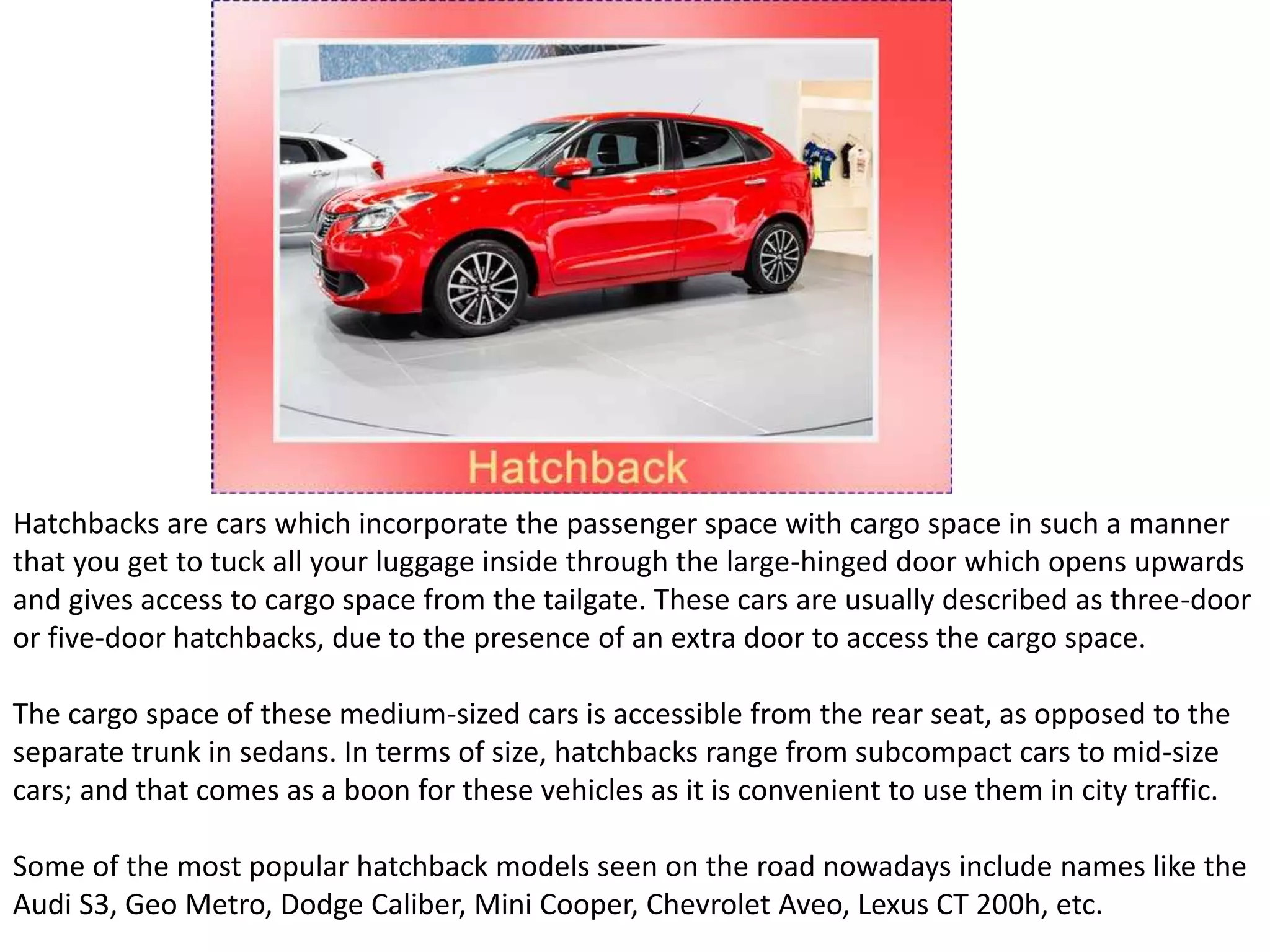 Types of cars | PPTX