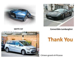 Types of cars | PPTX