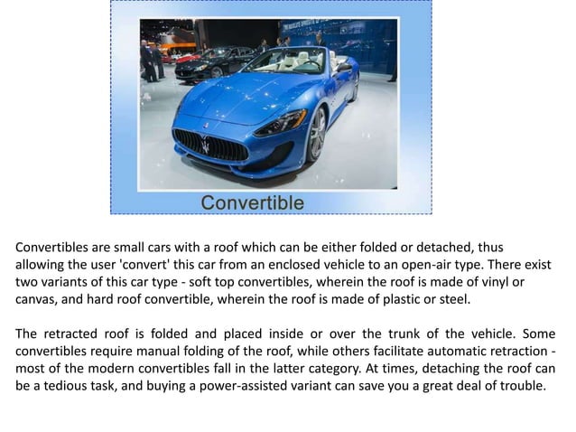 Types of cars | PPTX