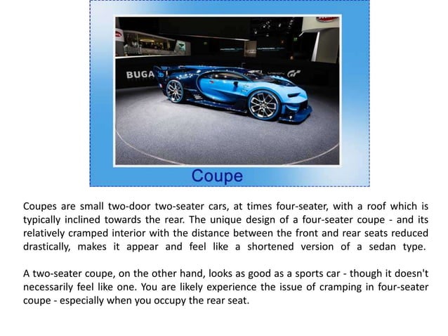 Types of cars | PPTX