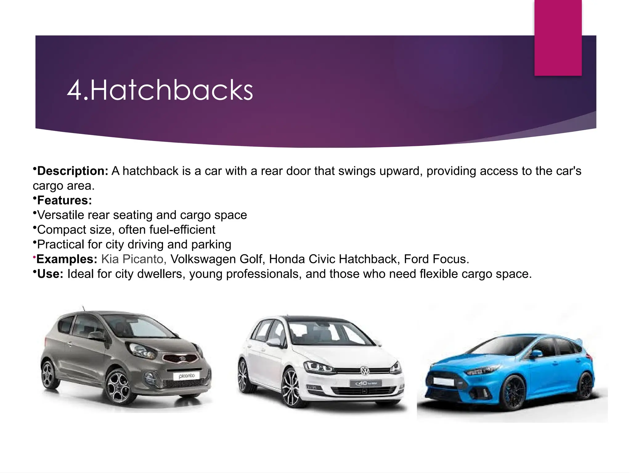 Types_of_Cars_Presentation, Jenis jenis Mobil | PPTX