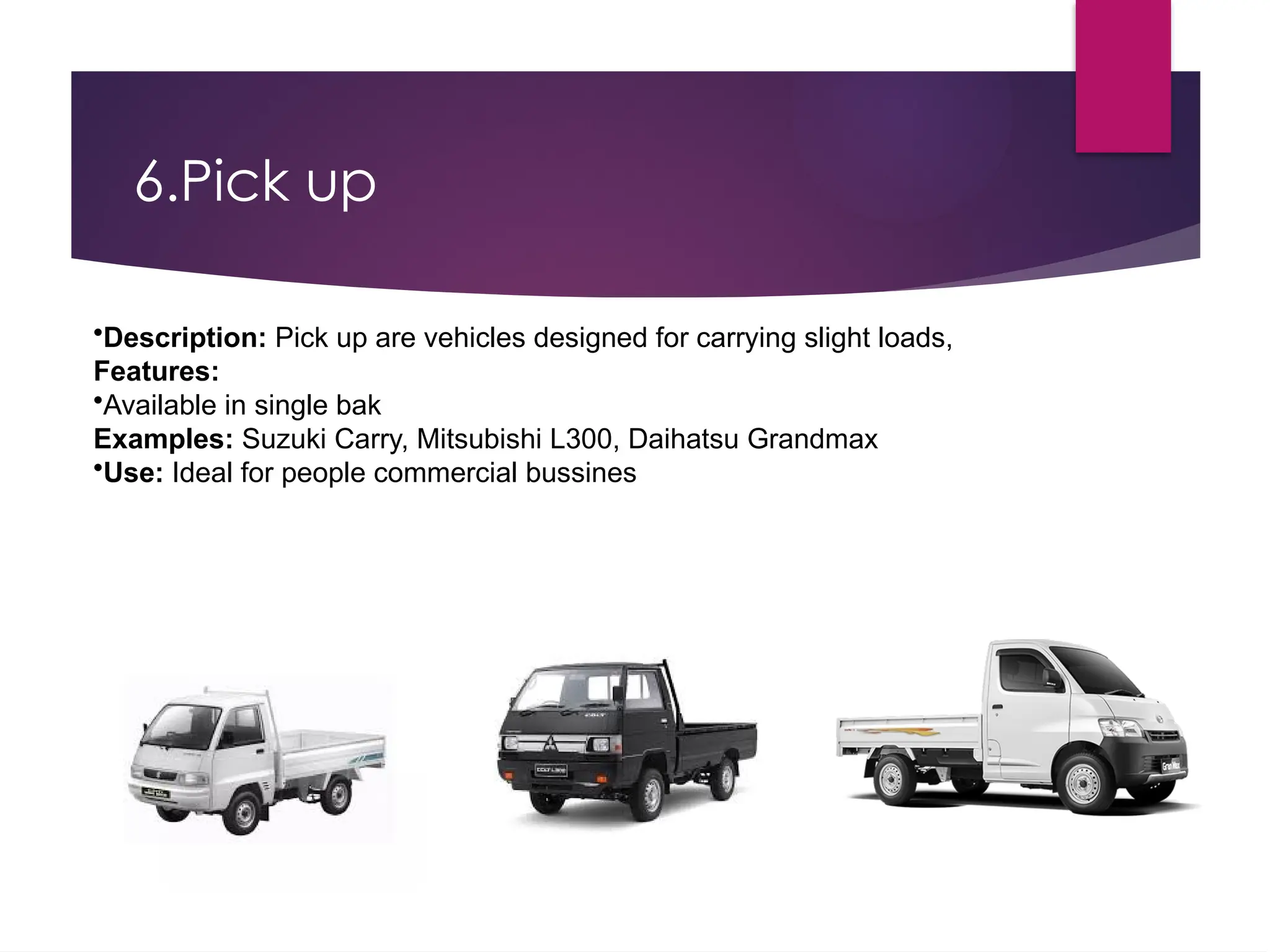 Types_of_Cars_Presentation, Jenis jenis Mobil | PPTX