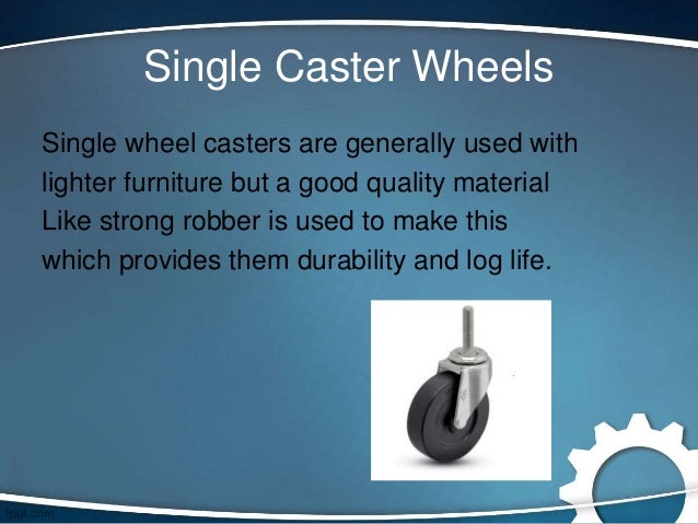 Types of caster wheels