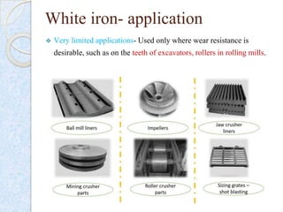 Types of cast iron & effect of impurities | PPTX