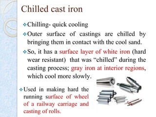 Types of cast iron & effect of impurities | PPTX