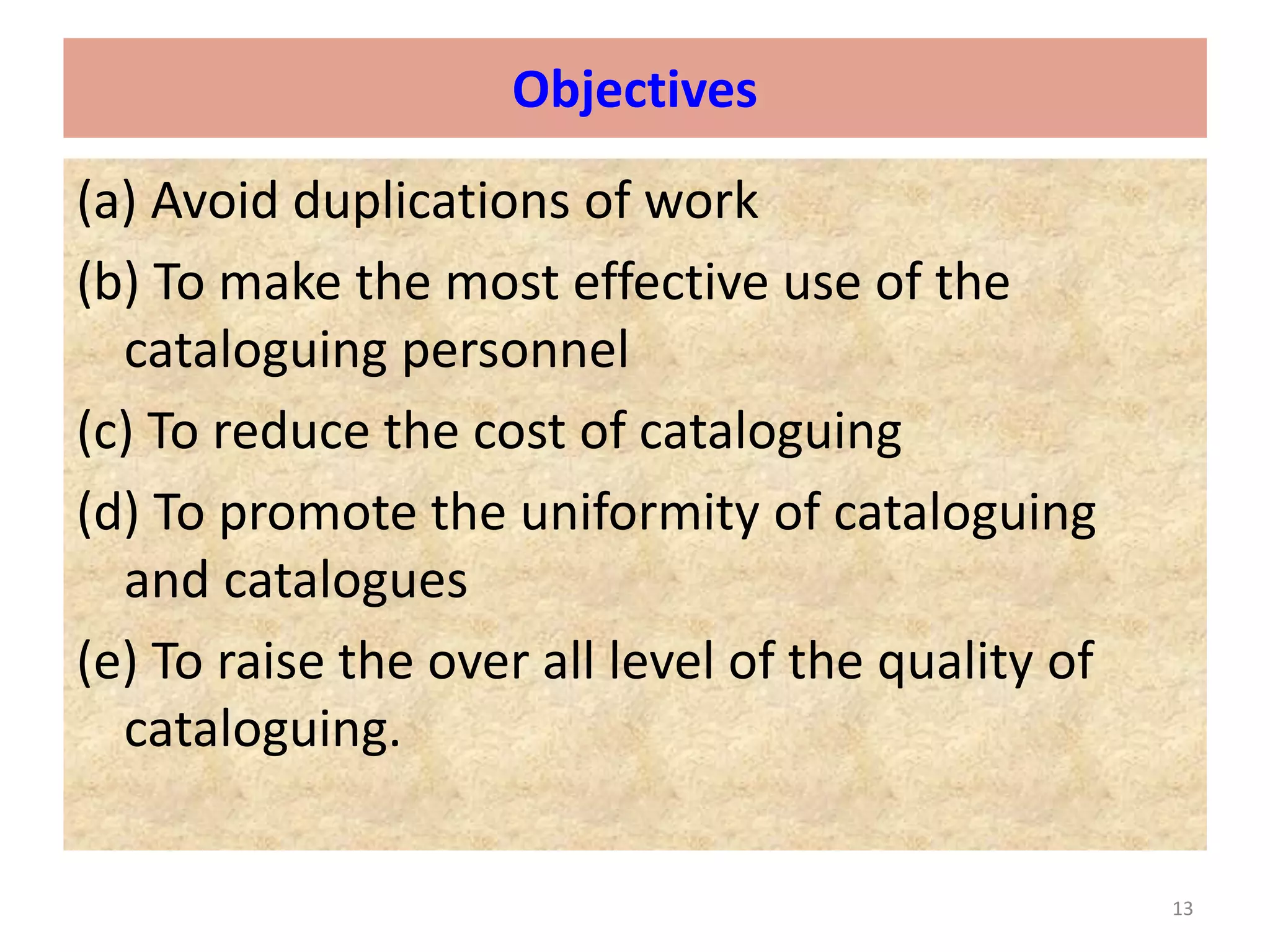 TYPES OF LIBRARY CATALOGUES | PPTX