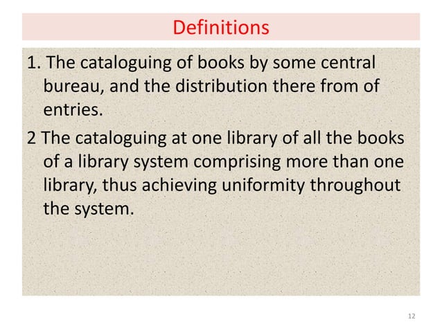 TYPES OF LIBRARY CATALOGUES | PPTX | Desktop Publishing | Computer ...