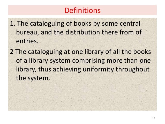 TYPES OF LIBRARY CATALOGUES types-of-library-catalogues