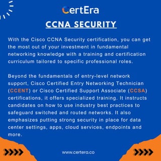 TYPES OF Cisco Certified Network Associate certifications | PDF | Free Download
