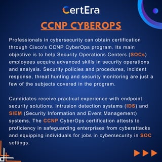 "Exploring the Diverse World of CCNP Certifications" .pdf | Information and Network Security ...