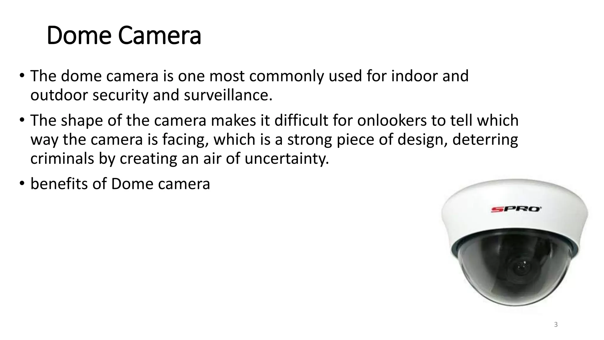 Types of cctv camera | PPTX