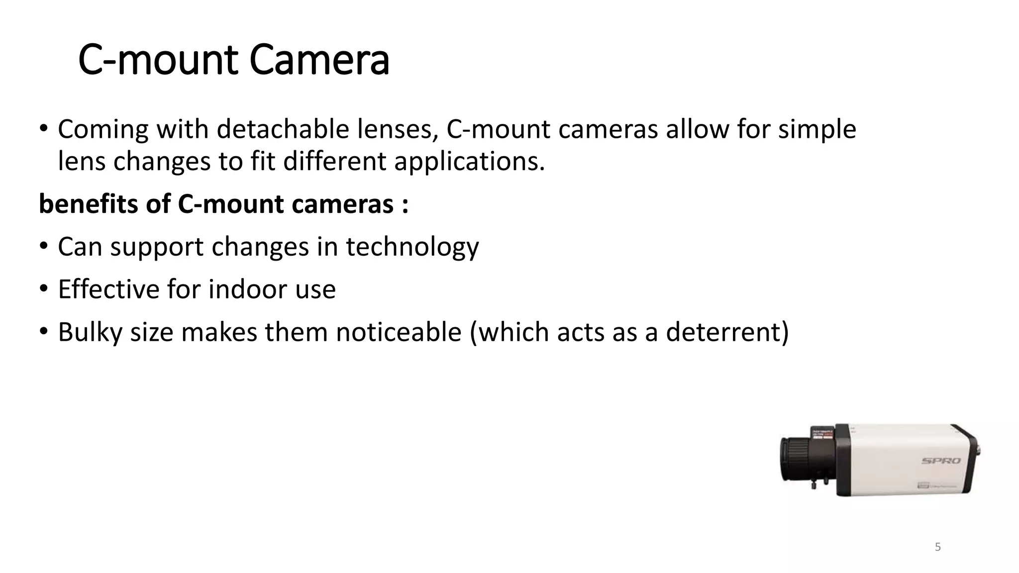 Types of cctv camera | PPTX