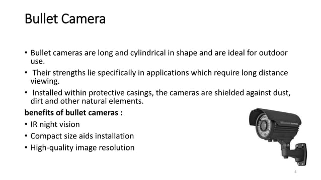 Types of cctv camera | PPTX