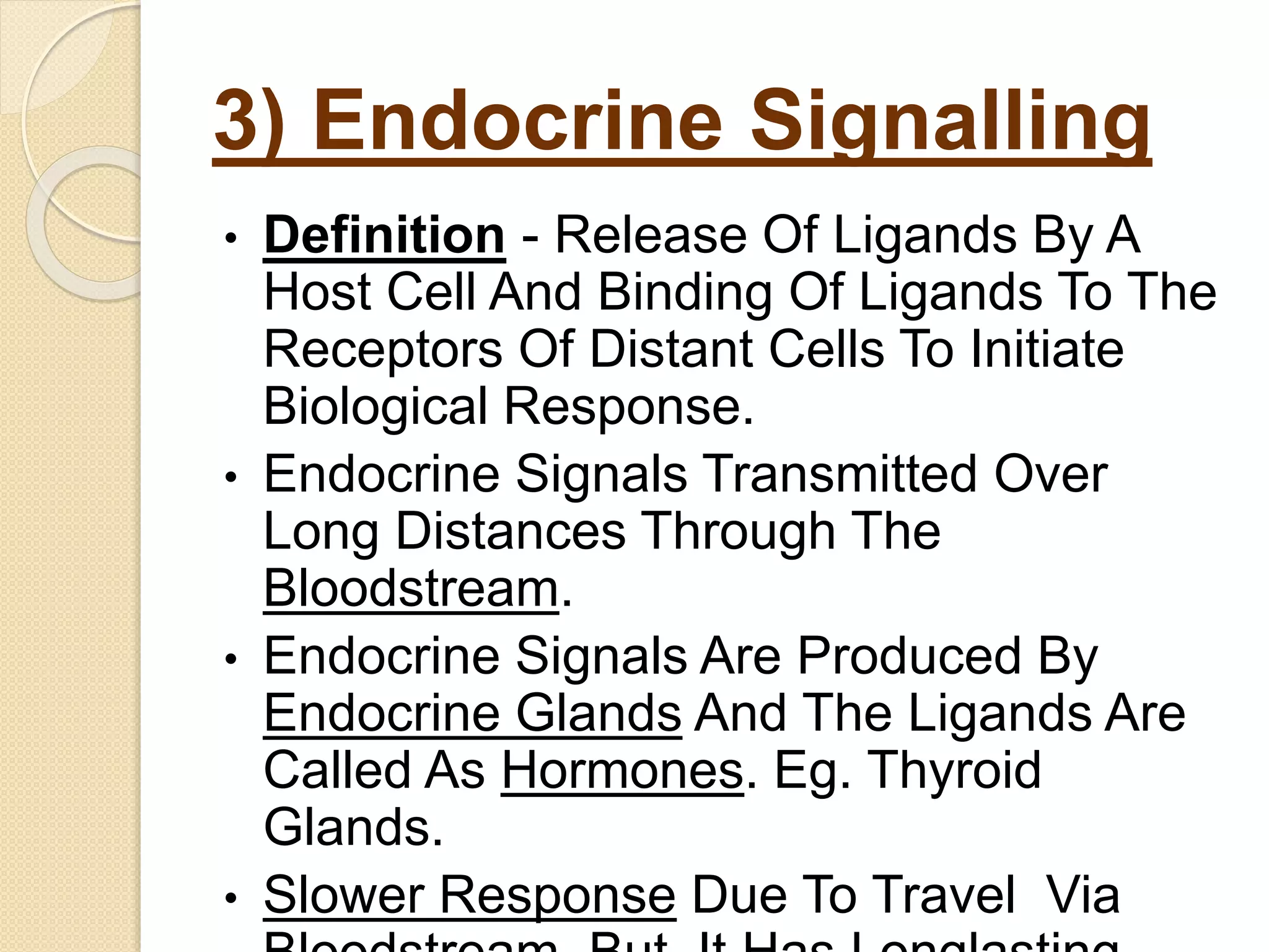 Cell Signalling And Types | PPTX
