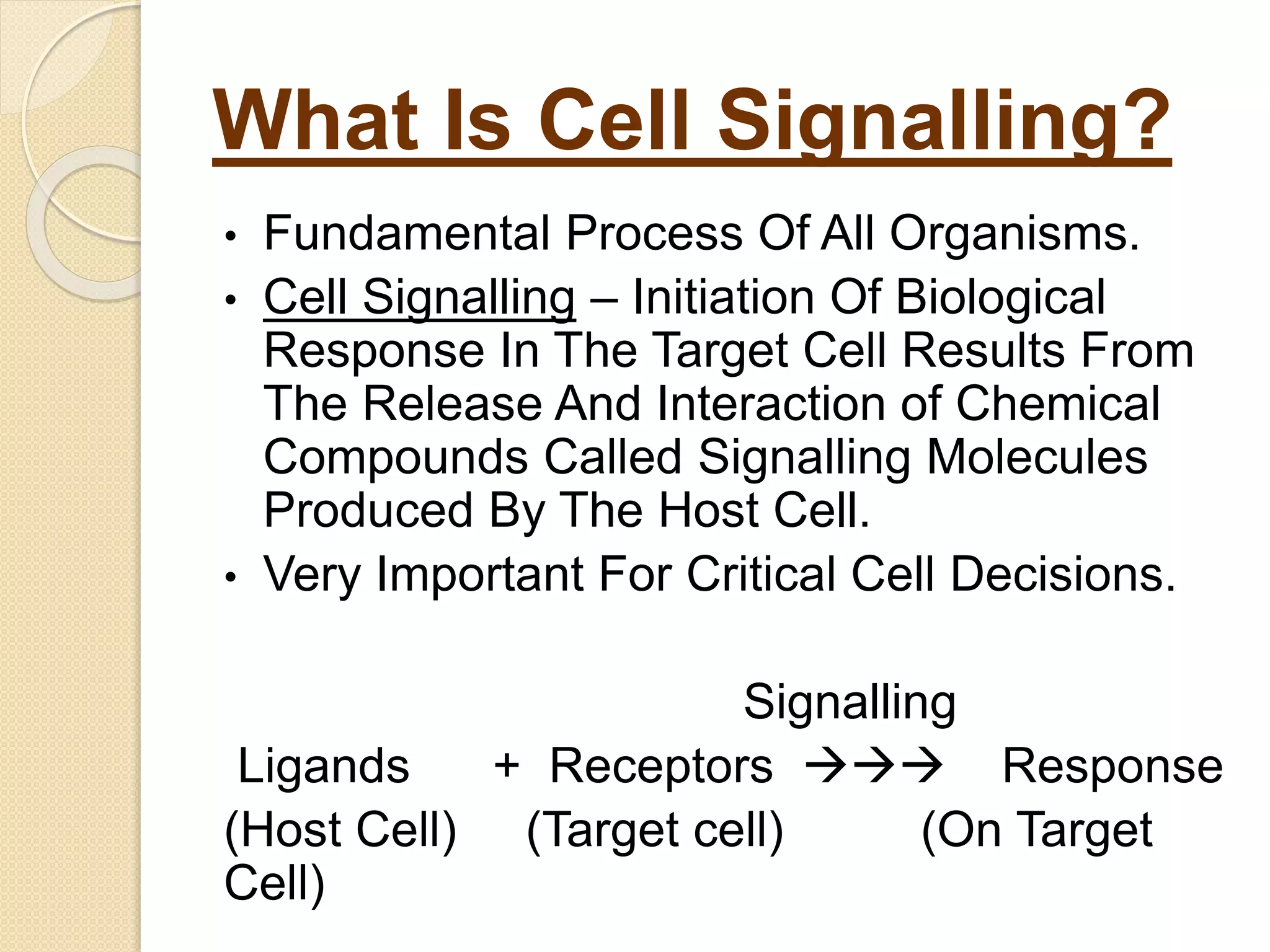 Cell Signalling And Types | PPTX
