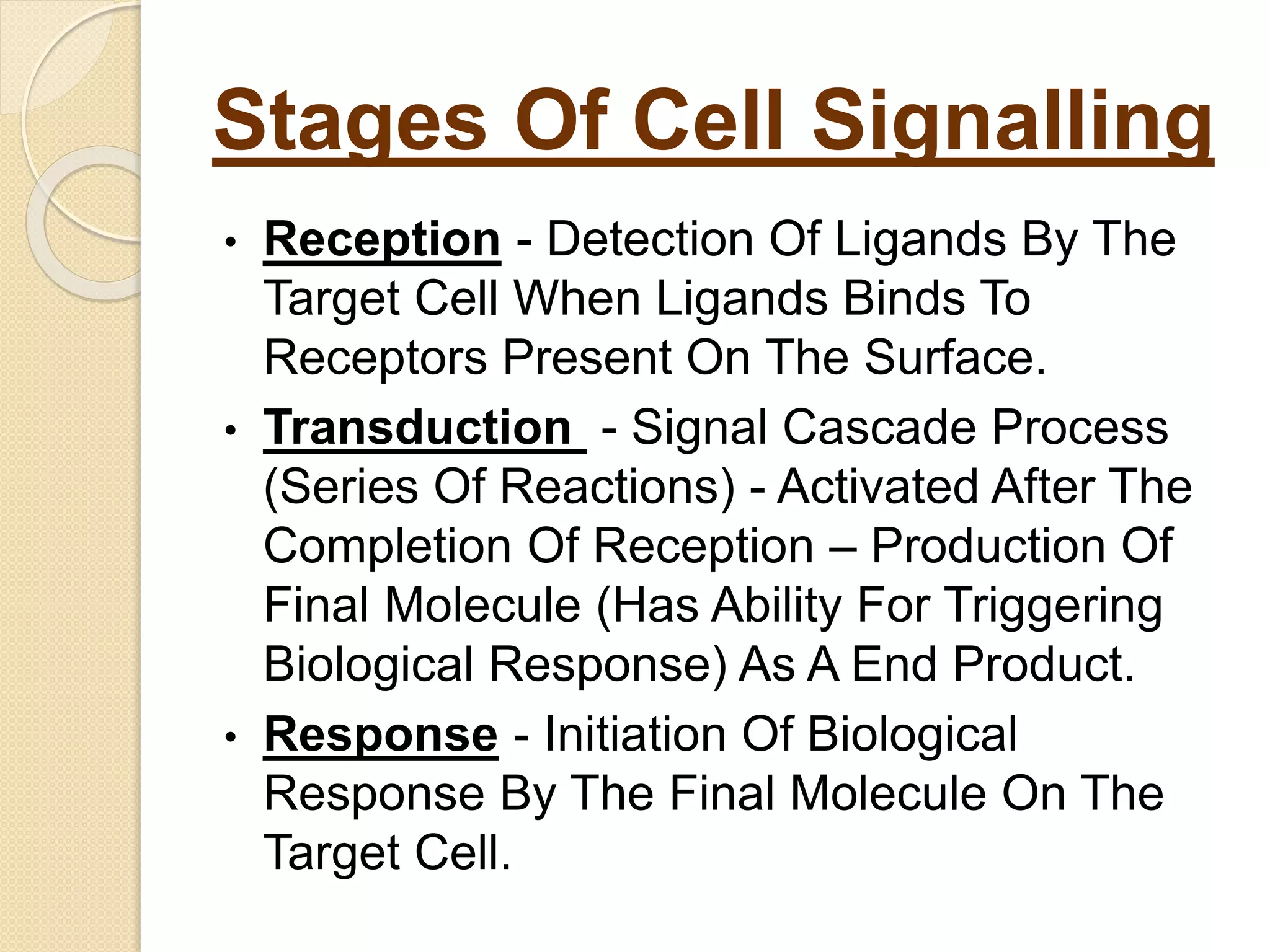 Cell Signalling And Types | PPTX