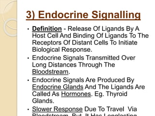 Cell Signalling And Types | PPTX