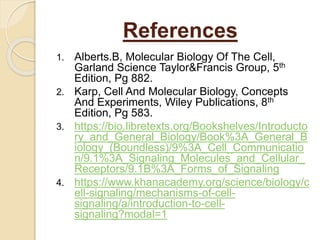Cell Signalling And Types | PPTX