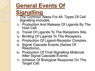Cell Signalling And Types | PPTX