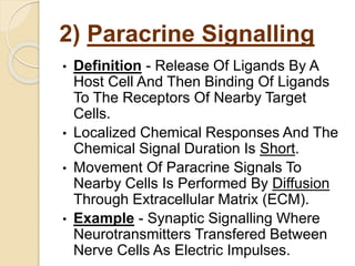Cell Signalling And Types | PPTX