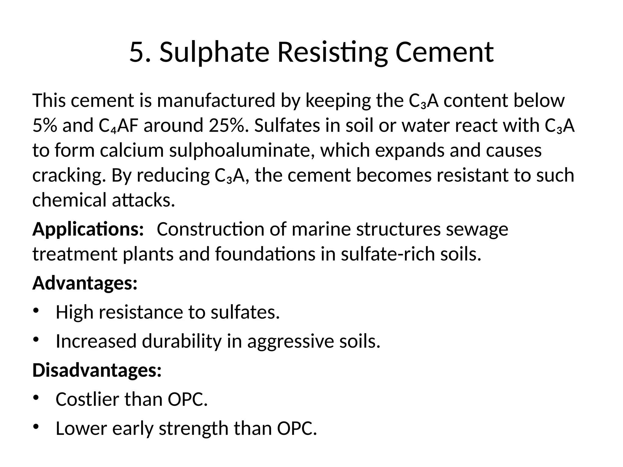 TYPES OF CEMENT-1 with various types ... | PPTX