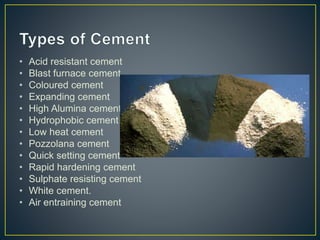 Types of cement | PPTX