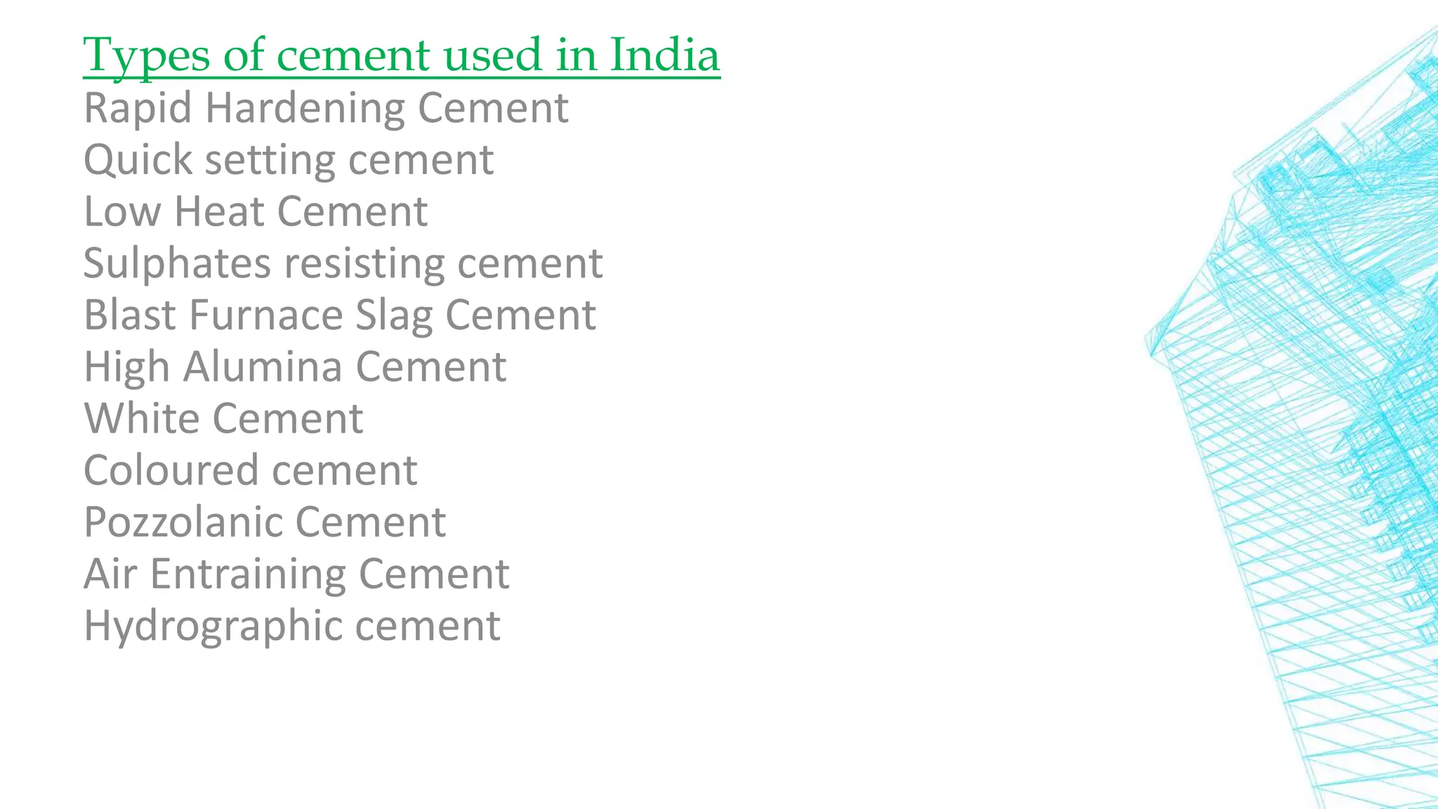 Types of cement | PPTX