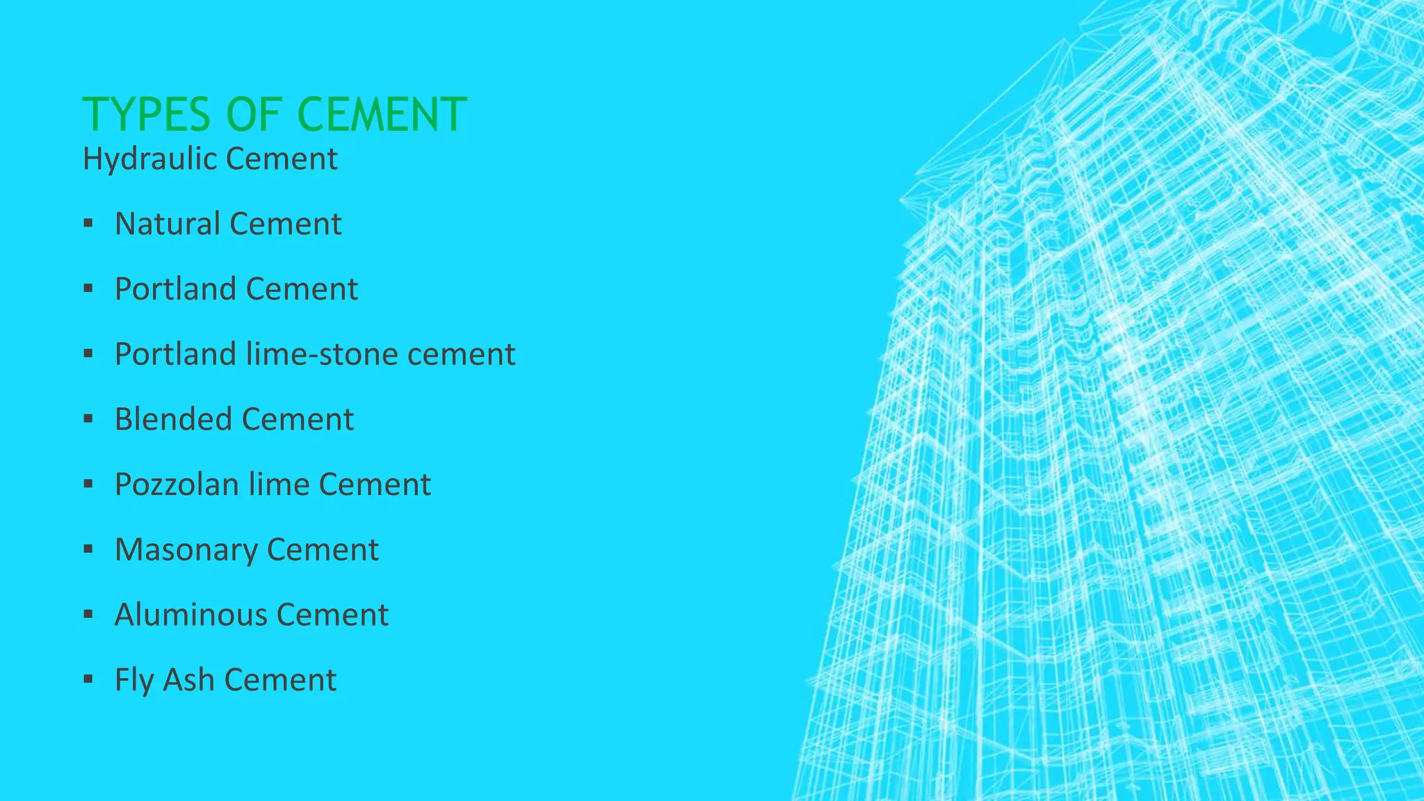 Types of cement | PPTX