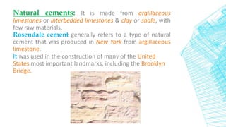 Types of cement | PPTX