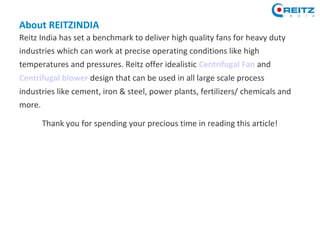 Types Of Centrifugal Fans Used In Power Plant Boilers | PPT