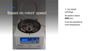 TYPES OF CENTRIFUGATION.pptx | Chemistry | Science