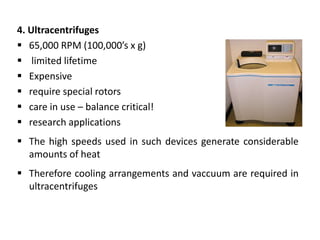 Types of centrifuges | PPTX
