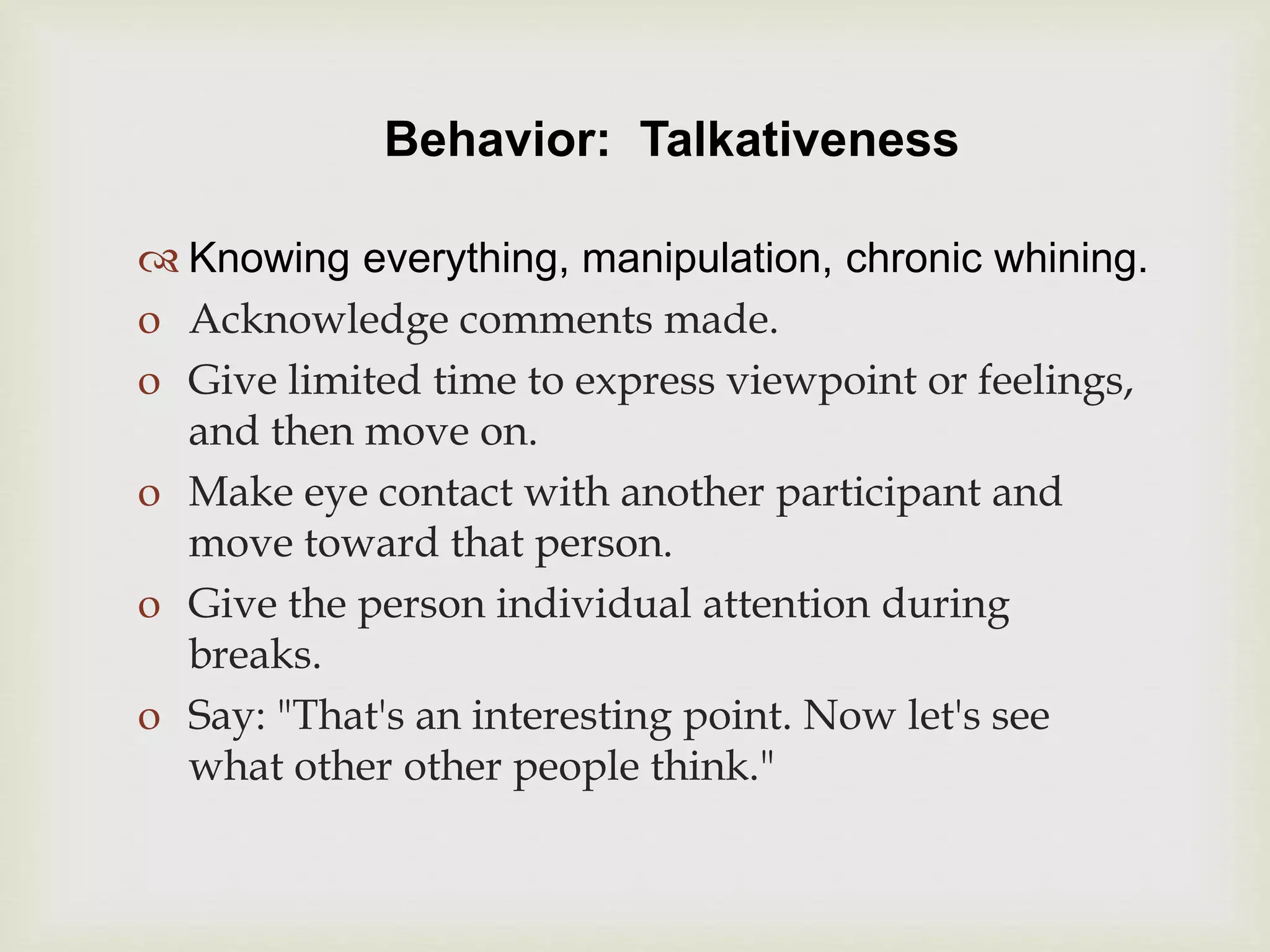 Types of challenging behaviour | PPTX