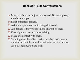 Types of challenging behaviour | PPTX