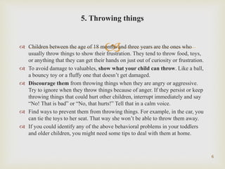 Types of challenging behaviour | PPTX