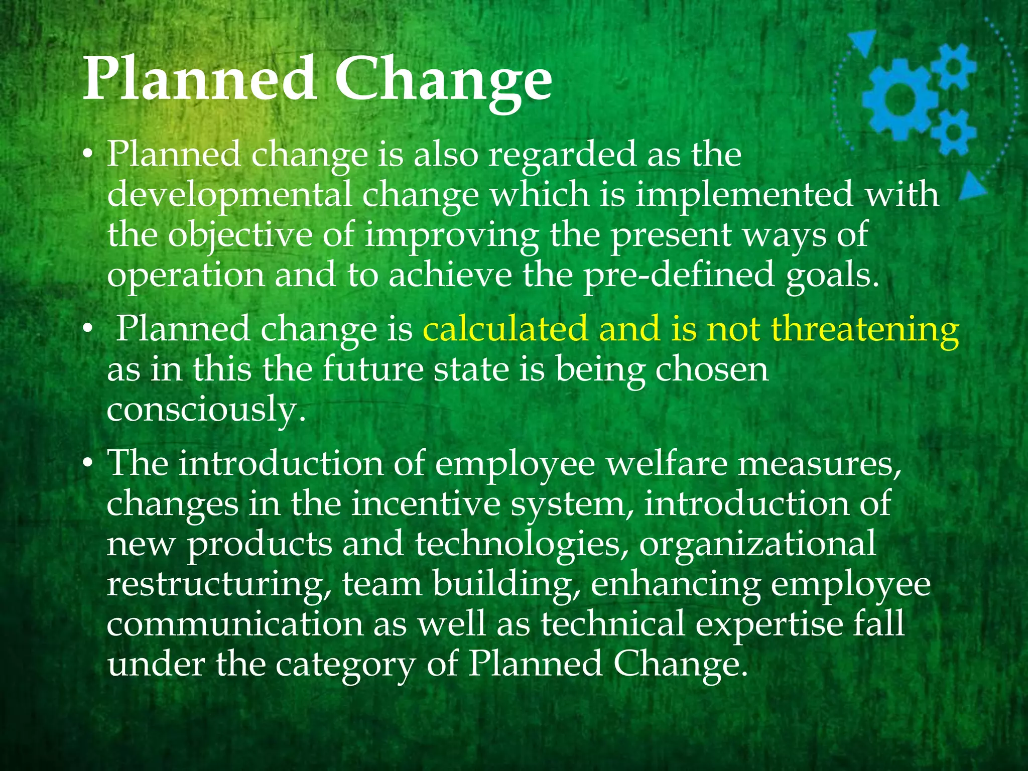 change management -Types of change | PPTX | Business Operations | Business