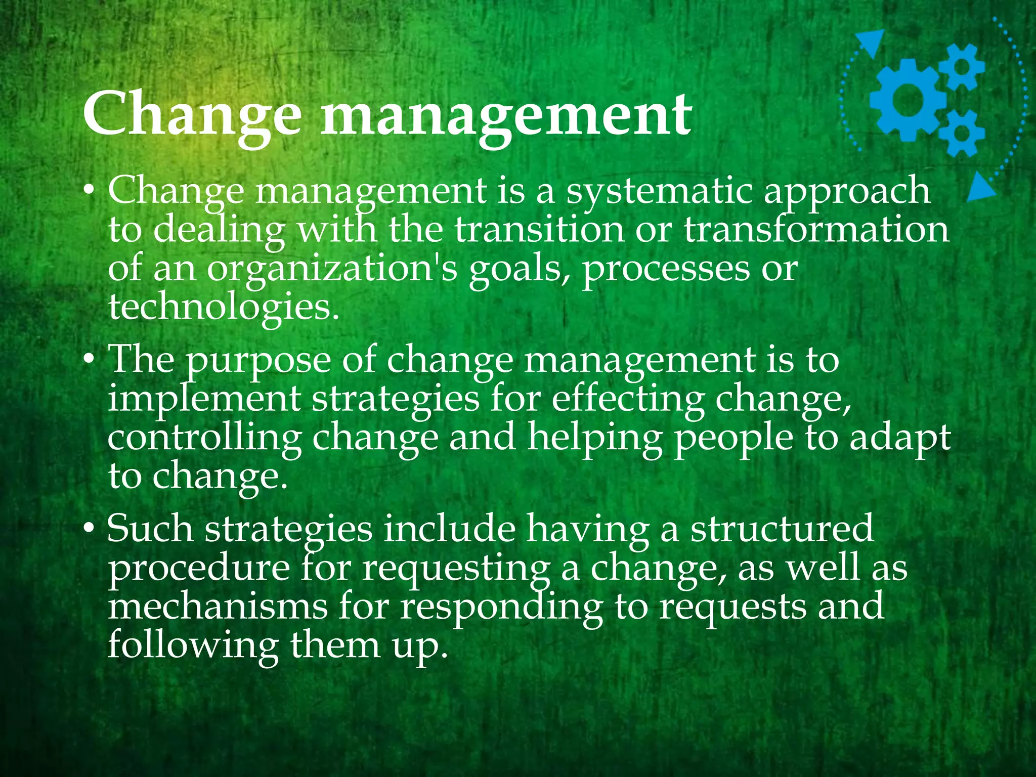 change management -Types of change | PPTX | Business Operations | Business