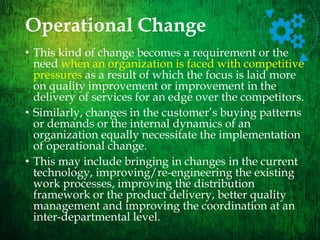 change management -Types of change | PPTX