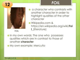 Types of Character in Literature -- Honey Bautista | PPT